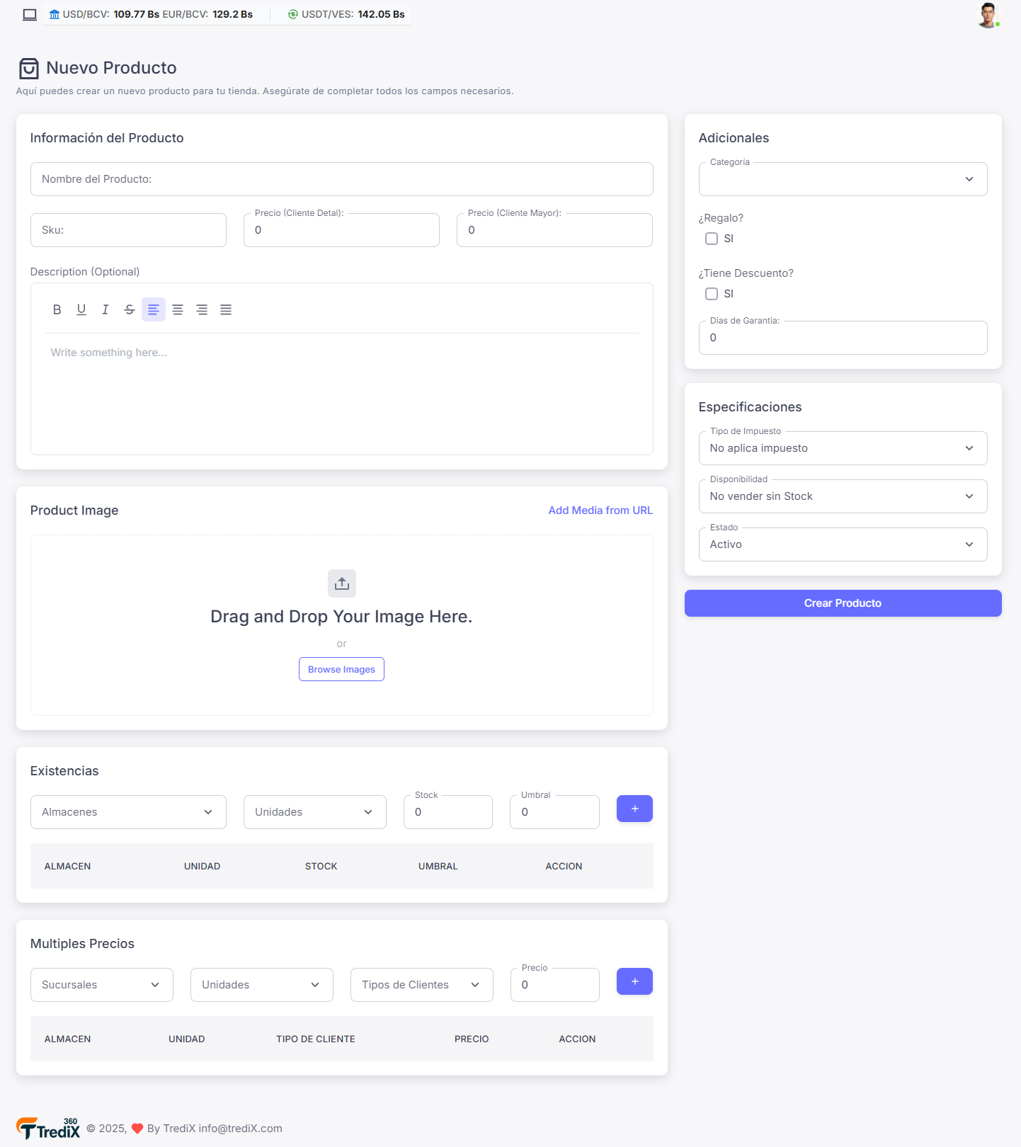 TrediX360 - Sistema de Gestión Empresarial | Inventario, Ventas y Compras